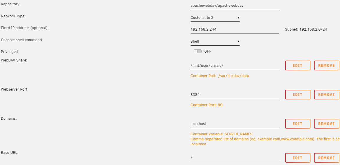 UNRAID安装配置webdav server – 平凡之路