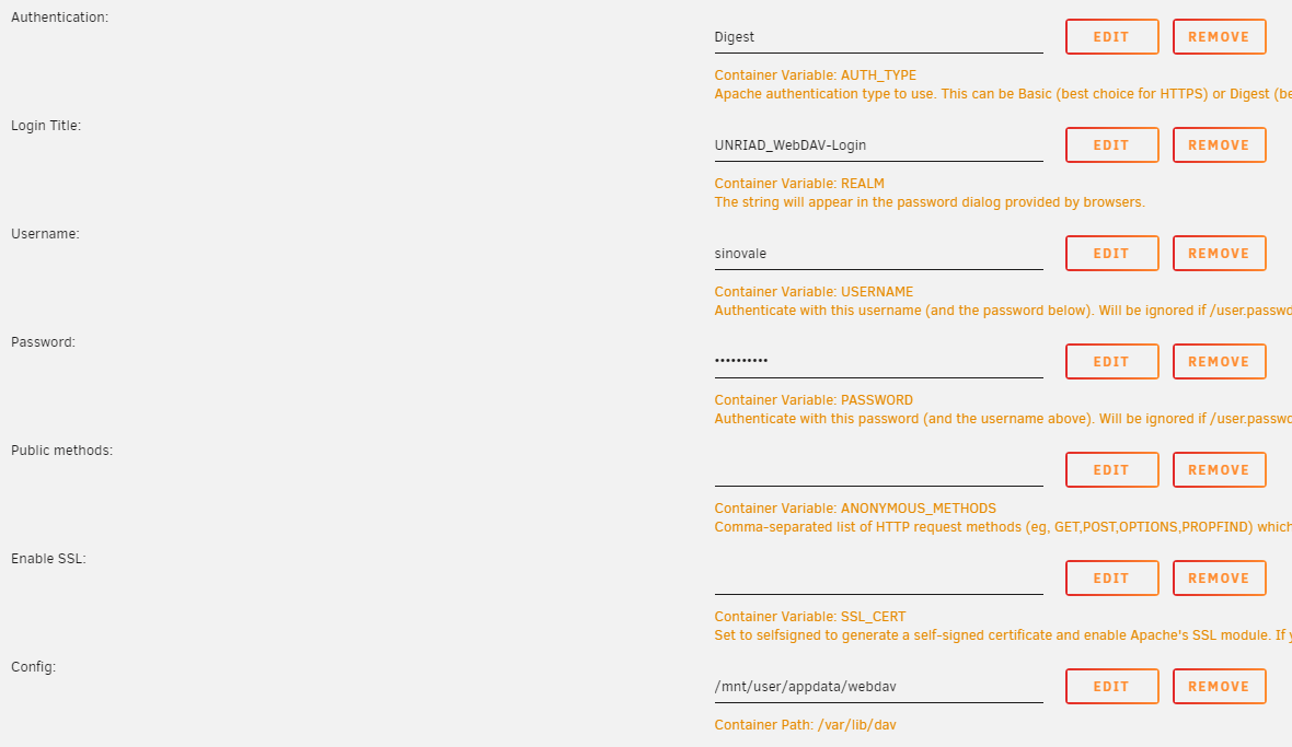 UNRAID安装配置webdav server – 平凡之路